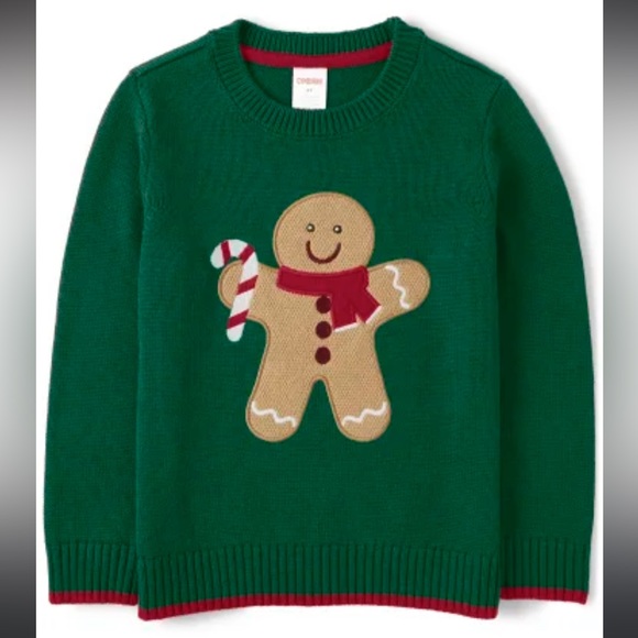 Gymboree | Shirts & Tops | Boys Intarsia Gingerbread Sweater Ho Ho Ho ...